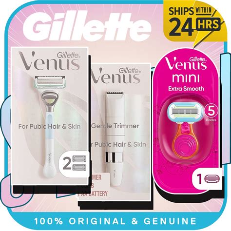 Gillette Venus Intimate Grooming Razor 4 Refills Electric Gentle Razor Bikini Trimmer