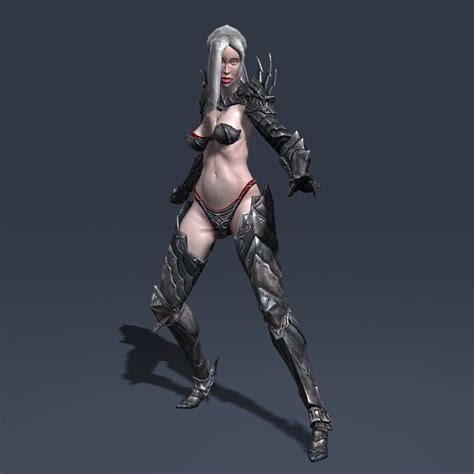 Анимация Рыцарь Женщина 3d Модель 99 Max Fbx Free3d