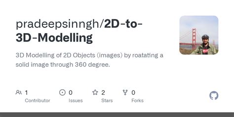 Github Pradeepsinngh2d To 3d Modelling 3d Modelling Of 2d Objects