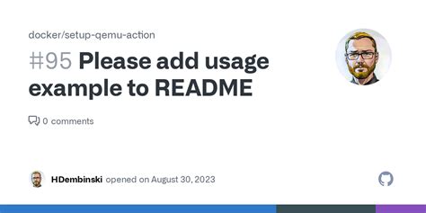 Please Add Usage Example To Readme · Issue 95 · Docker Setup Qemu