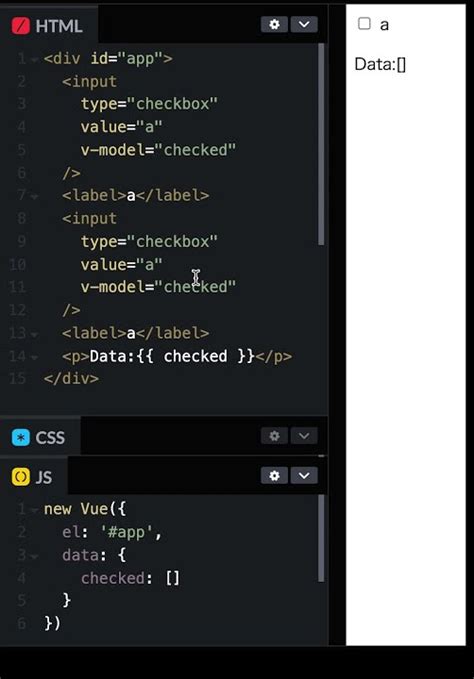 20 Multiple Checkbox Form Input Bindings Vuejs Frontend Shorts