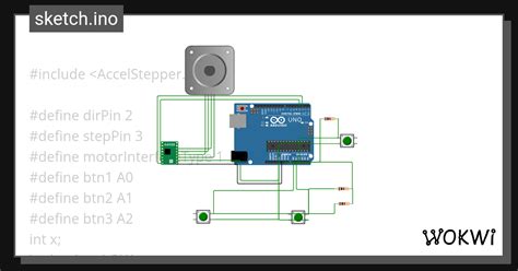 Stepper Test With Serial Wokwi Esp32 Stm32 Arduino Simulator