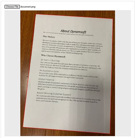How To Build A Web App To Scan Barcodes Documents And Mrz In Html5 And Javascript Dynamsoft