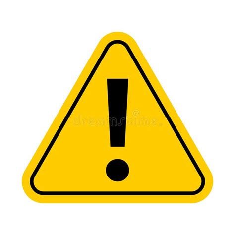 Triangular Warning Sign In Yellow Colour Warning Precaution Attention Alert Icon Warning