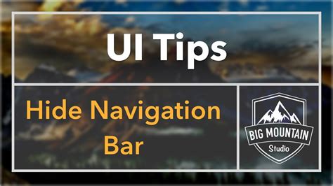 Ui Tip Hiding The Navigation Bar Ios Xcode 8 Swift 3 Youtube