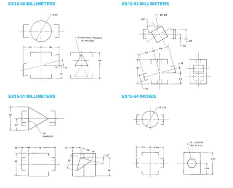 Solved Prepare Solid Models And 3d Orthographic Views Of The