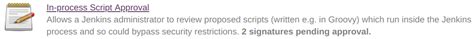 Continuous Integration Jenkins Ci Pipeline Scripts Not Permitted To