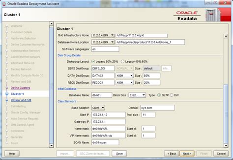 Exadata Data Base Machine Oracle Exadata Deployment Assistance Oeda