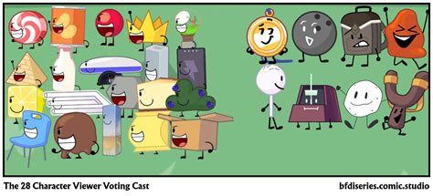 The 28 Character Viewer Voting Cast Comic Studio