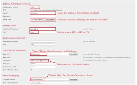 外部認証用のldapを使用したfirepower Management Centerおよびftdの設定 Cisco