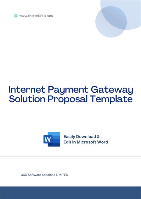 Rfply On Linkedin Internet Payment Gateway Solution Proposal Template
