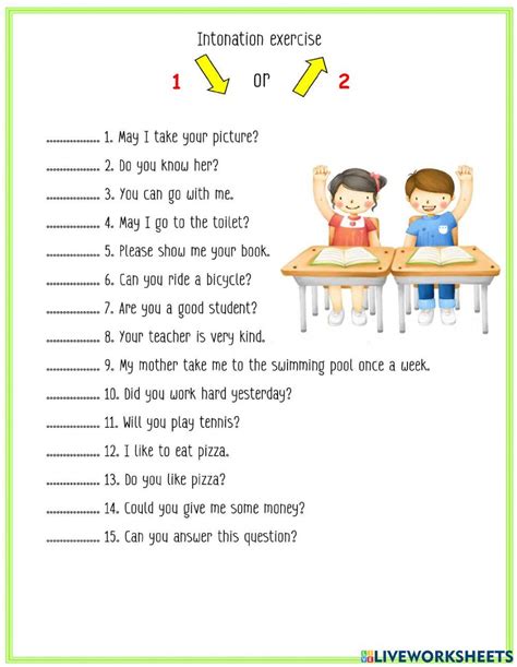 Free Intonation Worksheet Download Free Intonation Worksheet Png