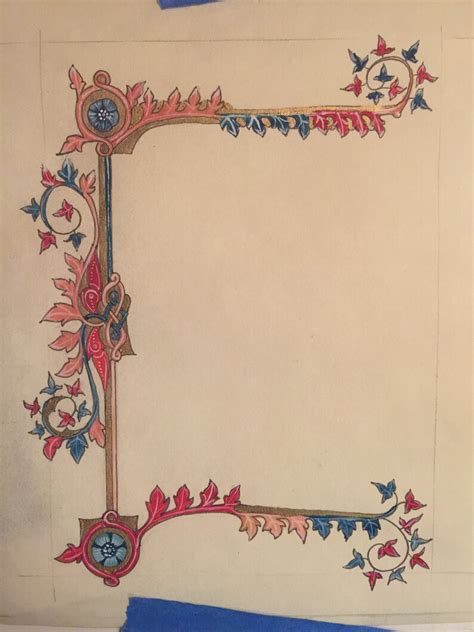 Custom Calligraphy And Illumination Custom Personalized Scroll Goth Gothic Medieval And