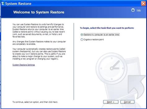 System Restore Xp Wont Work Windows Diary
