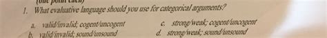 Solved What Evaluative Language Should You Use For