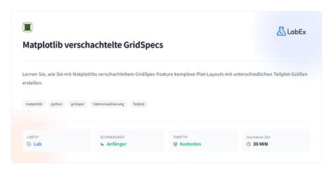 Meisterhaftigkeit Bei Matplotlibs Verschachtelten Gridspecs Labex