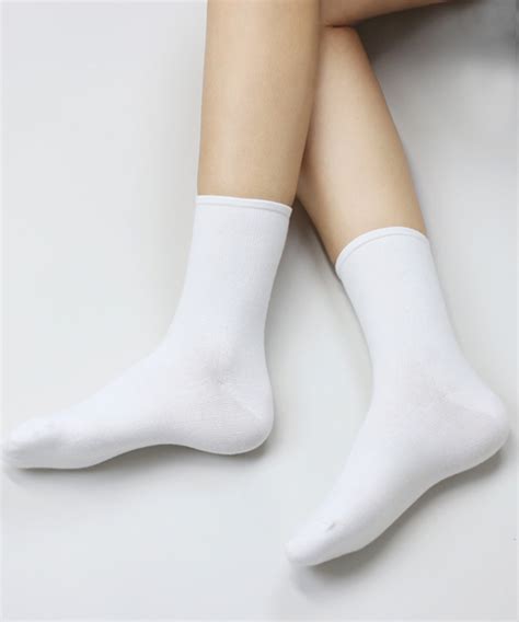 [당일발송]편안한 무압박 여성 밴드중목 7켤레 편한교복양말 발목편한양말 발목조임없는양말 국내생산 에이블리