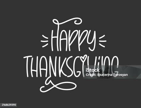 행복한 추수 감사절 문구입니다 휴일 따옴표의 벡터 손 글씨 문자에 대한 스톡 벡터 아트 및 기타 이미지 문자 추수감사절 10월 Istock