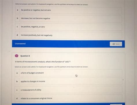 Solved Select An Answer And Submit For Keyboard Navigation