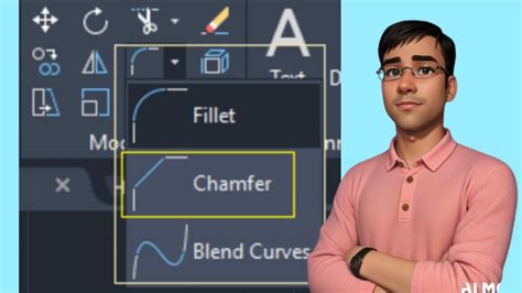 How To Use Fillet Command And Chamfer Command Autocad Software Hindi Youtube