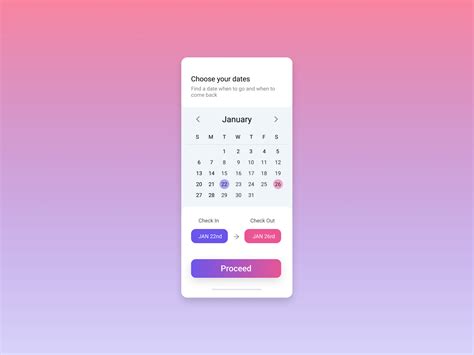 Daily Ui Challenge 080 Date Picker By Greyson Zhang On Dribbble