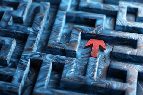 Endless Loops Maze Background Design Premium Ai Generated Image