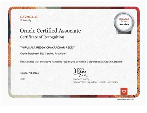 chakradhar reddy thirumala reddy on linkedin oracle sql developer
