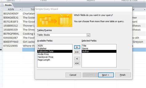Simple Microsoft Access Queries