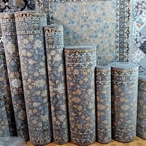 خرید و قیمت گلیم فرش طلائی طرح فرش کناره برشی 1در75 پس کرایه از غرفه