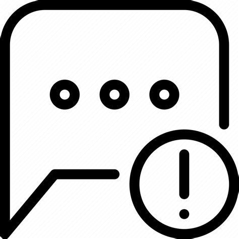 Chat Error Communication Message Warning Icon Download On Iconfinder