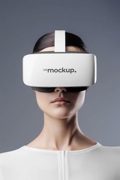 Premium Psd Medium Shot Woman Wearing Vr Glasses
