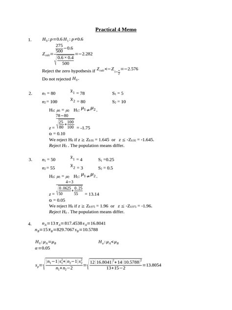Practical 4 Memosem2 Pdf Statistical Theory Data Collection