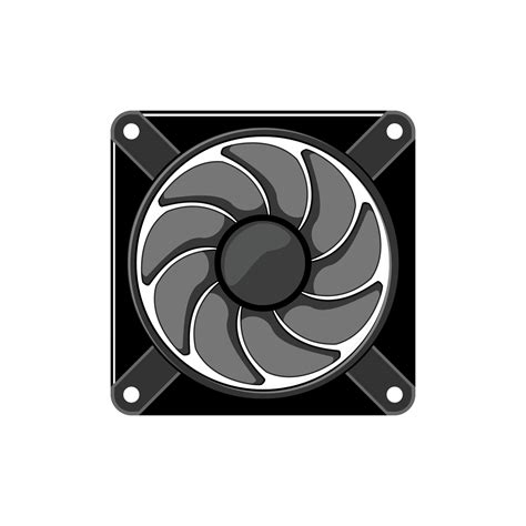 Cpu Cooling Fan Pc Cartoon Vector Illustration 22610651 Vector Art At Vecteezy