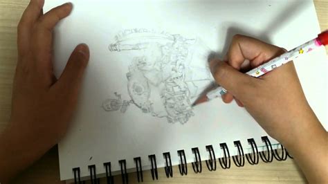 하울의 움직이는 성 그리기 Youtube