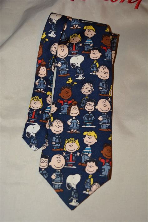 Charlie Brown Snoopy Peanuts Characters Novelty Tie I Gem