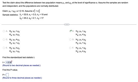 solved decide whether to reject or fail to reject the null
