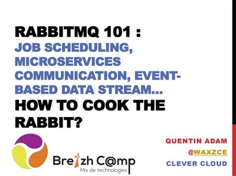 Rabbitmq 101 Job Scheduling Micro Service Communication Event Based