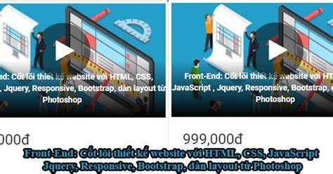 Front End C T L I Thi T K Website V I Html Css Javascript Jquery