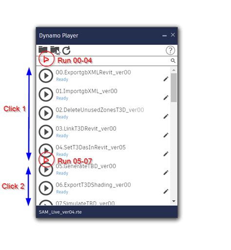 Sequence Of Dynamo Scripts Packages Dynamo