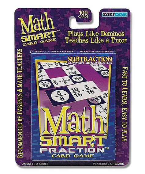Subtraction Common Denominator Math Smart Fraction Game