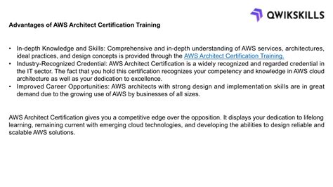Ppt Is Aws Architect Certification Training Right For Your Career