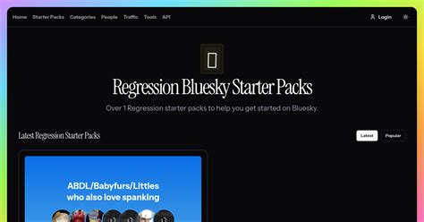 Regression Bluesky Starter Packs [1 Lists • Jul 2025]