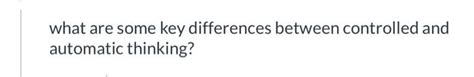 Solved What Are Some Key Differences Between Controlled And