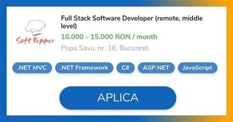 full stack software developer remote middle level [💰 10 000 15 000