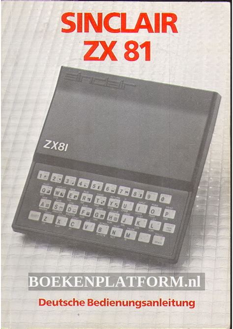 Sinclair Zx81 Spectrum Deutsche Bedieningsanleitung Boekenplatform Nl