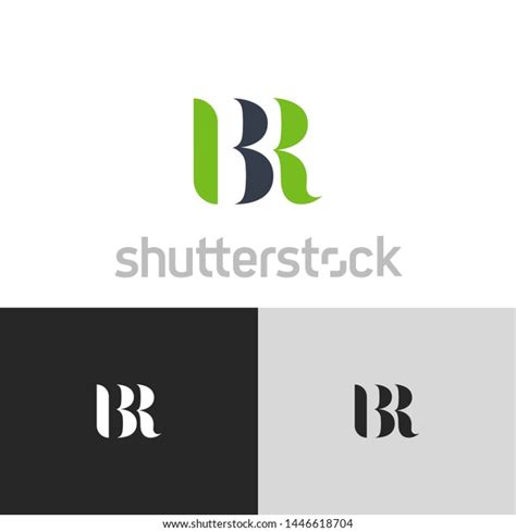 Initial Letter Br B R Uppercase Stock Vector Royalty Free 1446618704 Shutterstock