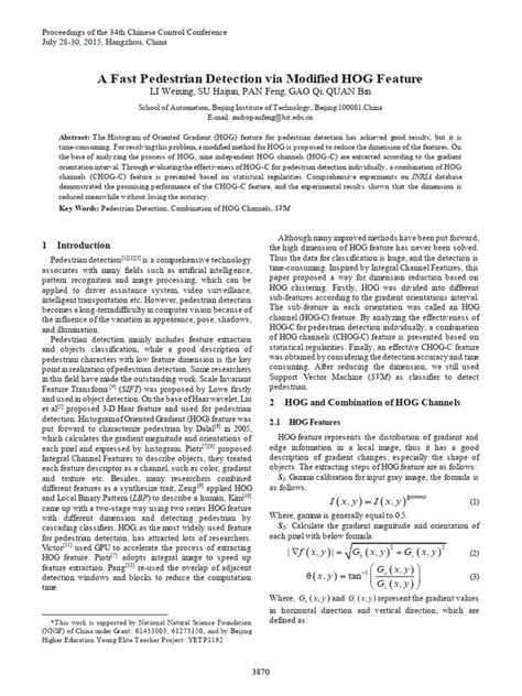 Hog Pedestrian Download Free Pdf Artificial Intelligence Intelligence Ai And Semantics