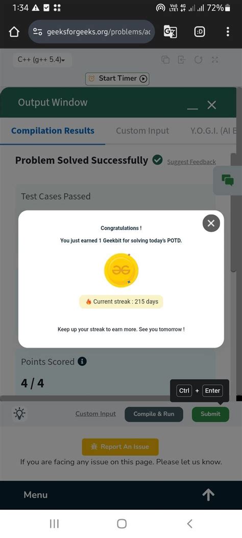 Swetha M On Linkedin Geekstreak2024 Gfg160 Womenintech Gfg160