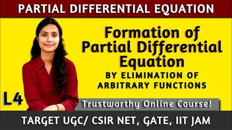 Formation Of Partial Differential Equation Part II L CSIR NET JAM GATE UPSC Optional