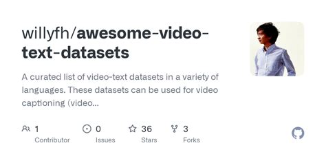 Github Willyfhawesome Video Text Datasets A Curated List Of Video Text Datasets In A Variety